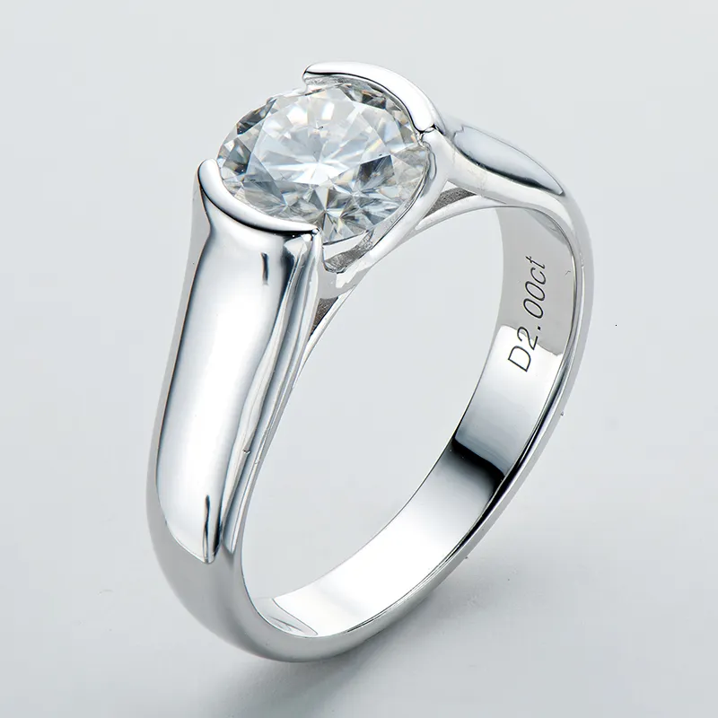 DHgate.com:IOGOU 2ct Solitaire Diamond Engagement Ring in 925 Sterling ...