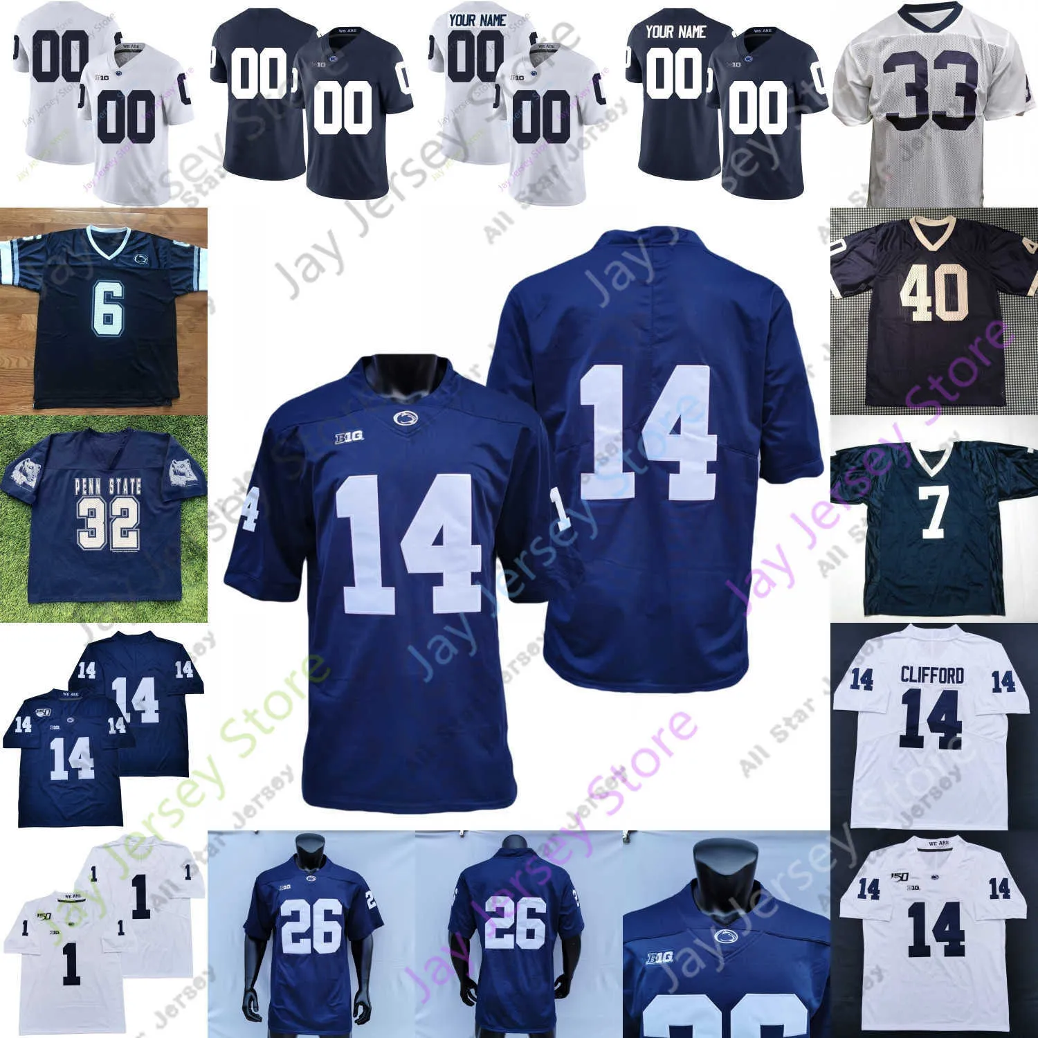 DHgate.com:Penn State Football Jersey, NCAA College Joe Paterno Jesse ...