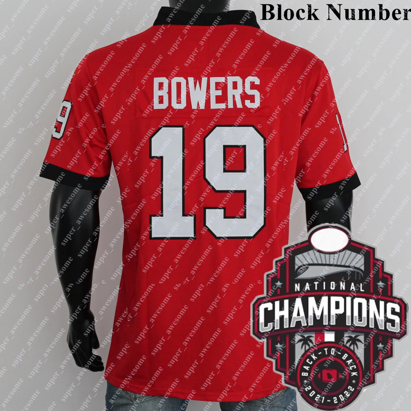 2023 Championship Football Jerseys Authentic Patch Designs For Stetson ...