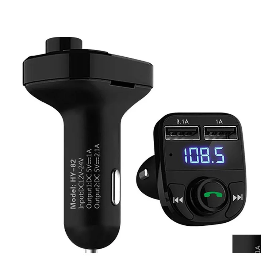 2024 Bluetooth Car Kit: Dual USB FM Transmitter, AUX Modulator, MP3 ...