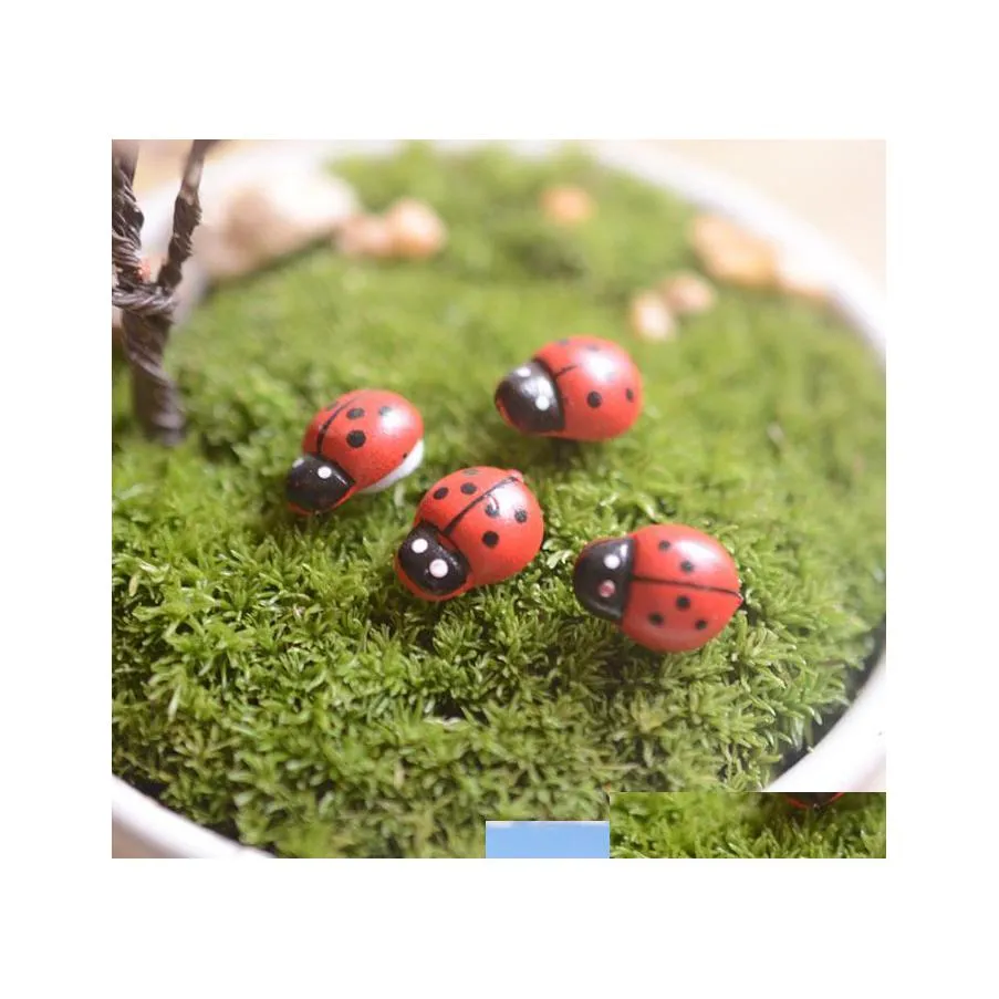 Lady Bug Craft Artificial Mini Lady Bugs Insects Beatle Fairy Garden ...
