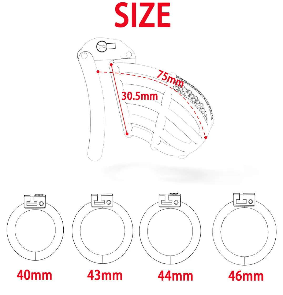 Yarn 2022 New Design Hollow Male Chastity Device Sissy Cock Cage Detained Restrictive Locking