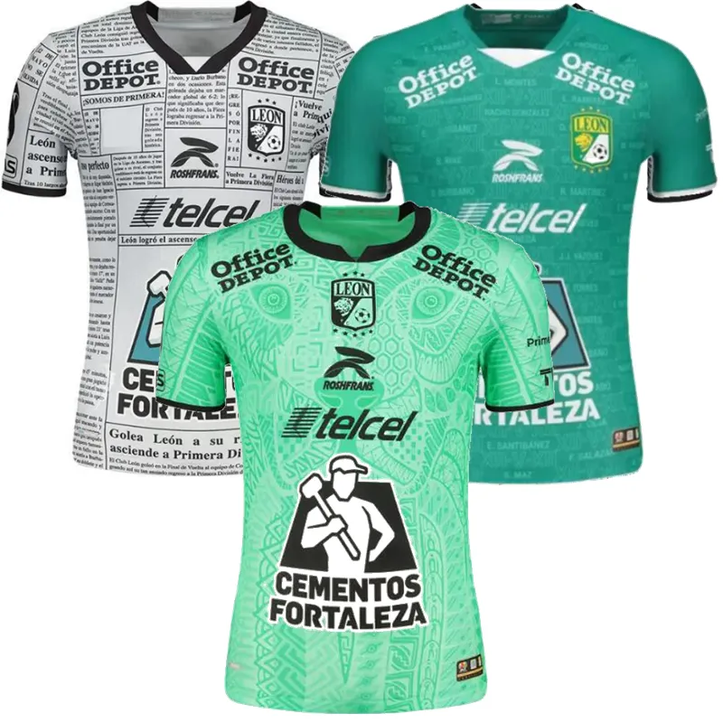 2022 2023 Liga MX Club Leon Soccer Jerseys CAMPBELL DAVILA MENA LUIS ...