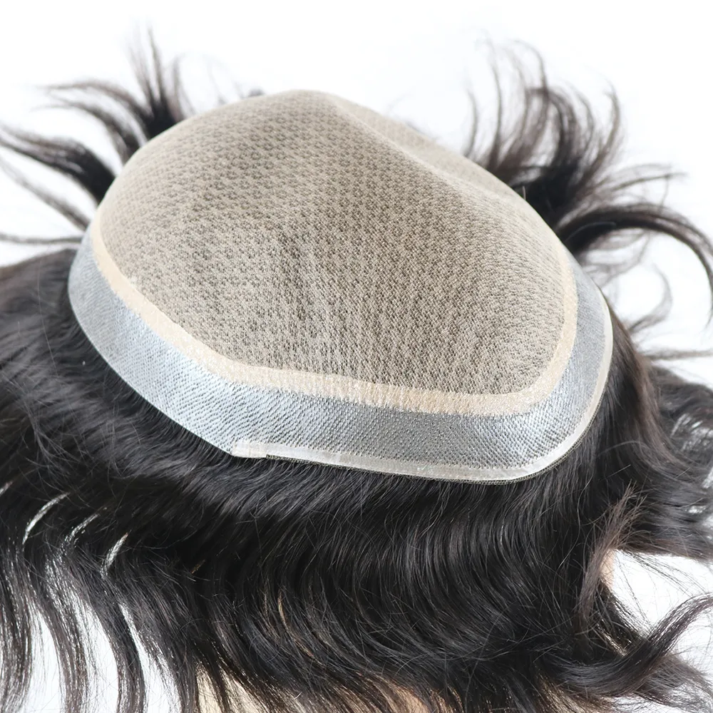 DHgate.com:Mens Silky Straight #1B Black Full Silk Base Toupee: Remy ...