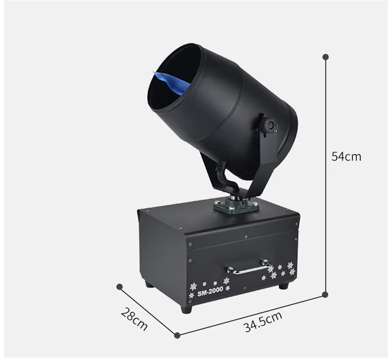 High Power 2000W Moving Head Snow Machine - DMX Controllable for ...