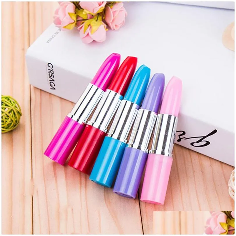 Wholesale Kawaii Candy Color Mini Gel Pens Set Of 5 Lipstick Ballpoint ...