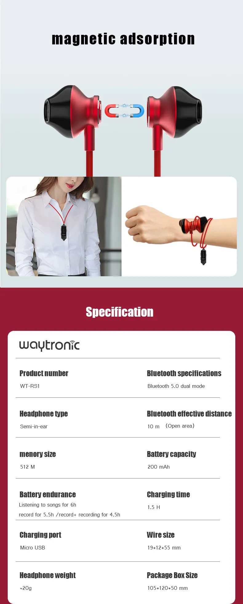 Bluetooth Earphone Recorder Pen: Mobile Call Recording Headset with ...