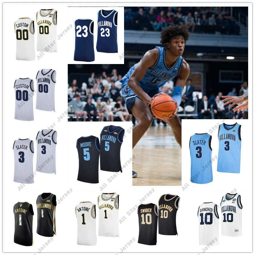 College Basketball Wears 2022 Custom Villanova Wildcats Stitched ...