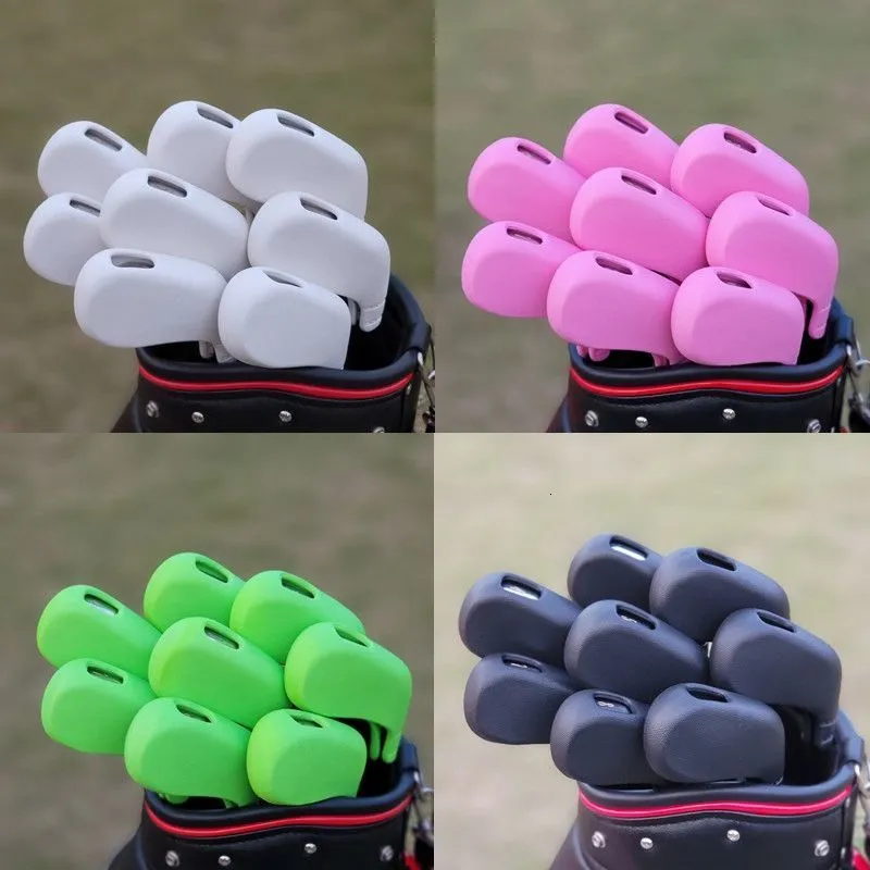 Premium Golf Iron Head Covers - Soft TPE Rubber Protection for Iron Set ...