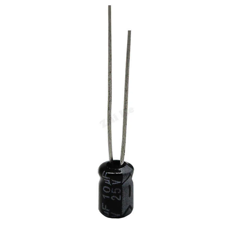 Electrolytic Capacitors - 10UF 25V, 10mF, 105°C, 4x7mm Radial Lead ...