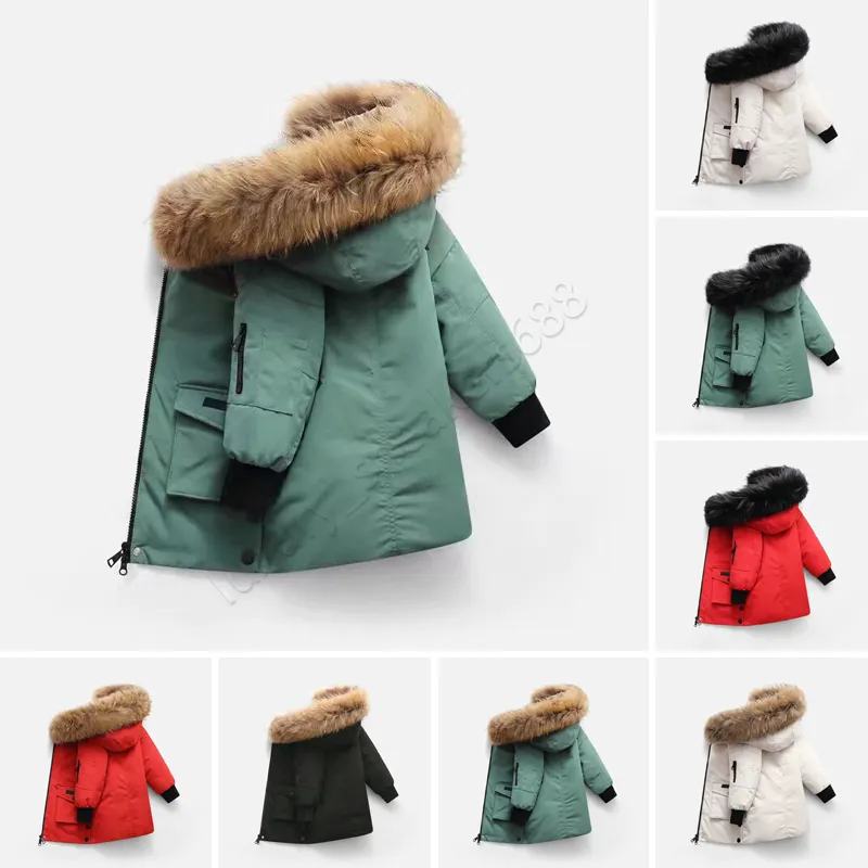 Kids Winter Coats Boys Korean Boy Big Virgin Child Thick Cotton Down ...