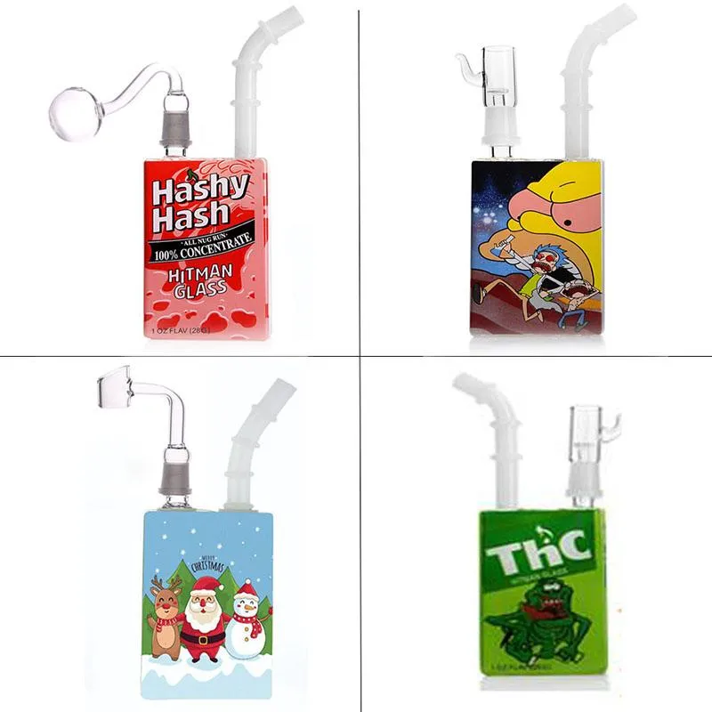 Wholesale 7.11 Inch Glass Juice Box With Oil Burner And Water Pipes ...
