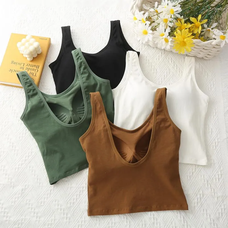 DHgate.com:Seamless Wirefree Crop Tank Tops for Women - Push-Up ...