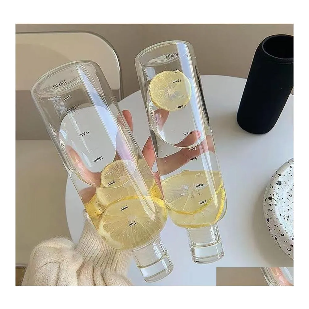 Unbreakable Split Glass Time Scale Mug With Leak Proof Design And High ...