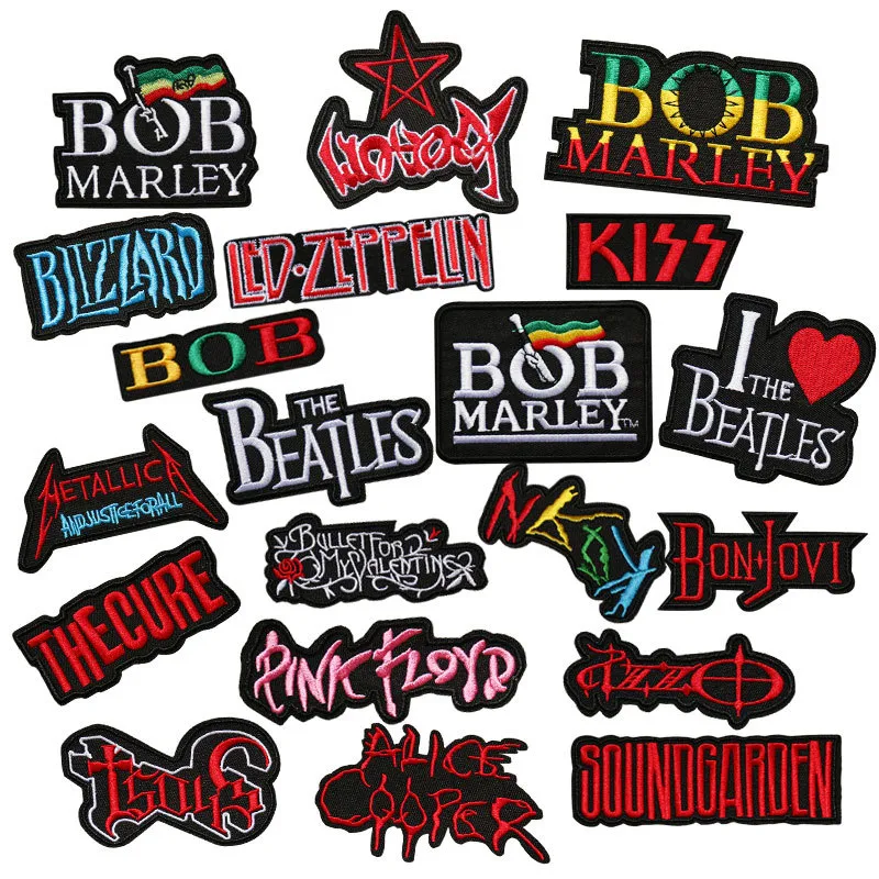 Embroidered Patches For Clothing: Iron On Punk Rock Music Badges ...