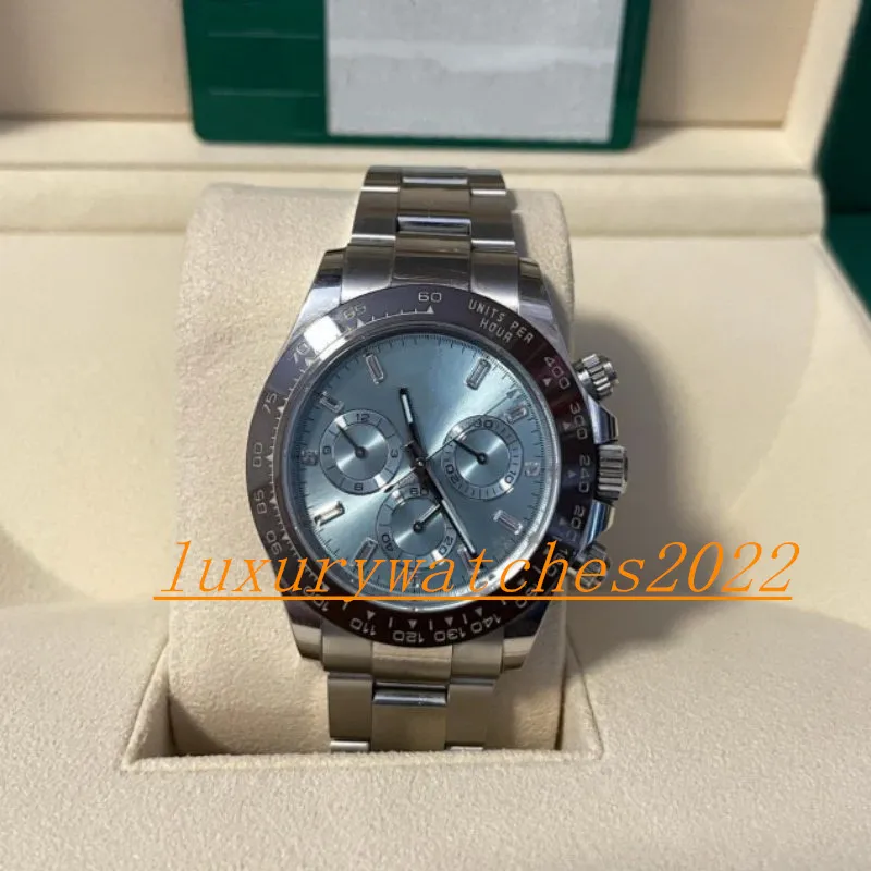 NF Factory Mens Watch Ice Blue Dial 40mm Mechanical Automatic Stainless ...