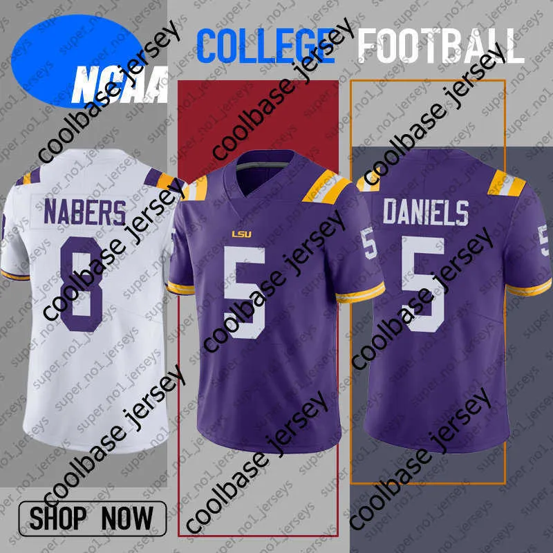 Football Jersey: LSU Tigers, Jayden Daniels #5, Malik Nabers #8 ...