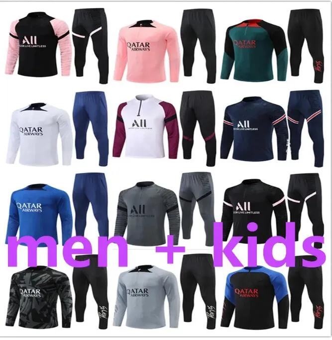 21 22 23 Psgs Paris Tracksuits Training Chandal MessiS Mbappe Kit ...