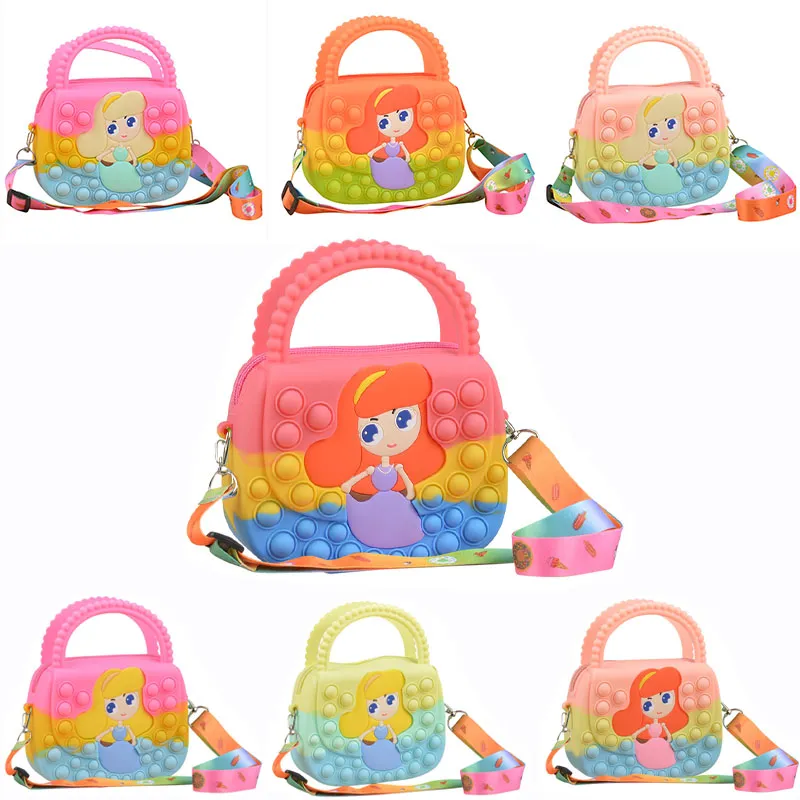 Adorable Cartoon Character Crossbody Bag Fun Bubble Design, Perfect ...
