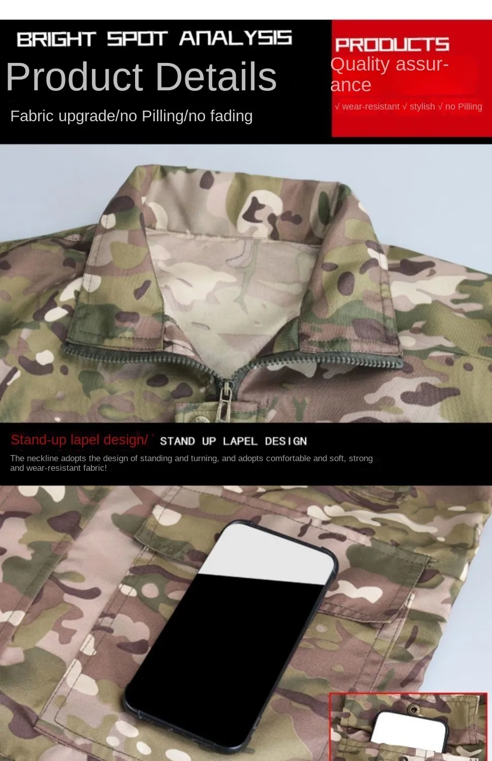 Camouflage Cargo Tracksuit Mens For Spring And Autumn Construction ...