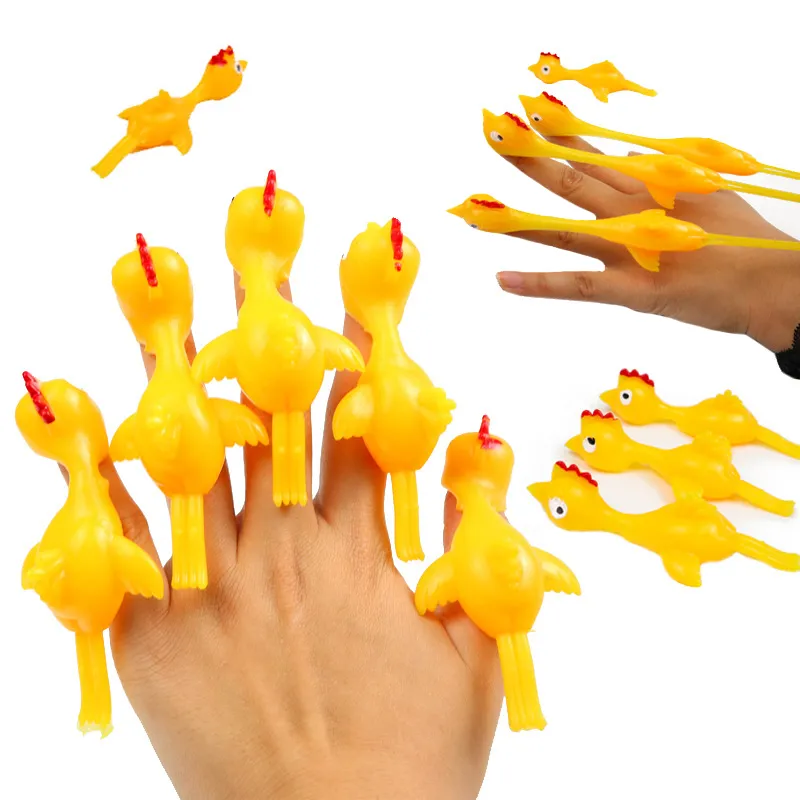 Turkish Fidget Duck Toy Finger Launcher Fun Chicken Shooting Prank ...