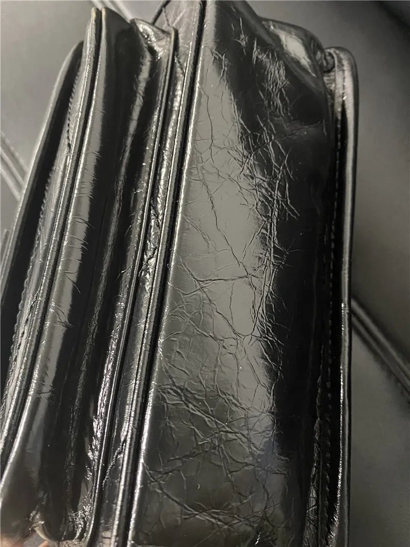 Premium Quality Genuine Leather NKI Crossbody Bag - Fashion Style, 28cm ...