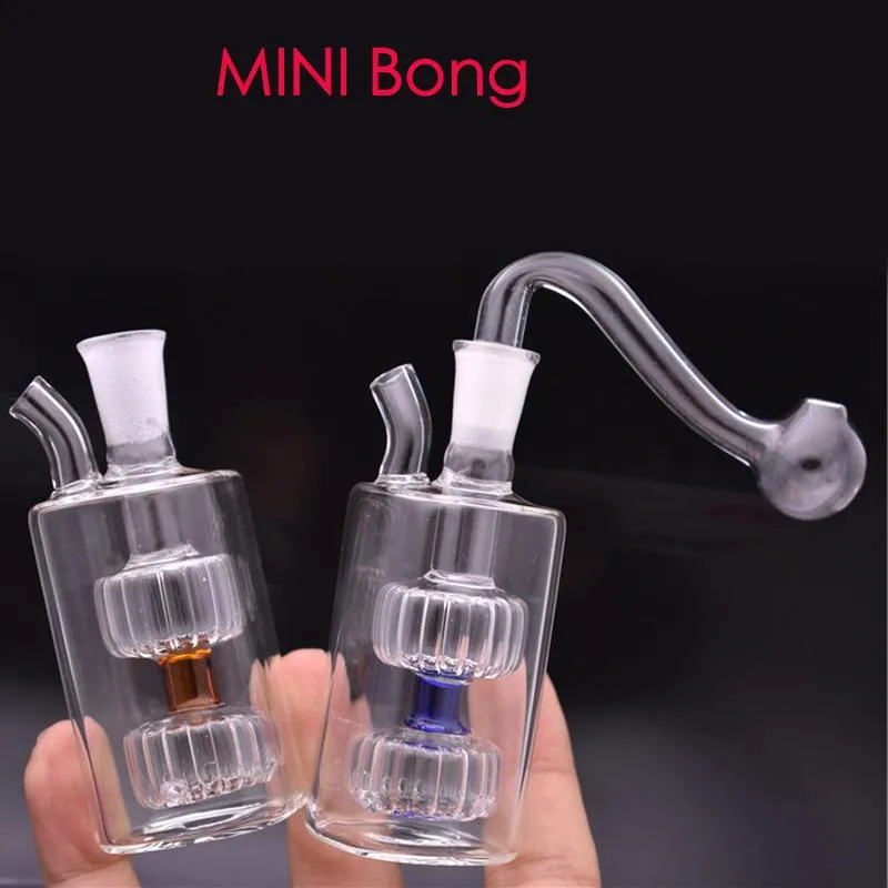 Wholesale Mini Beaker Bubbler Water Bongs Thick Glass Oil Rigs Dab ...