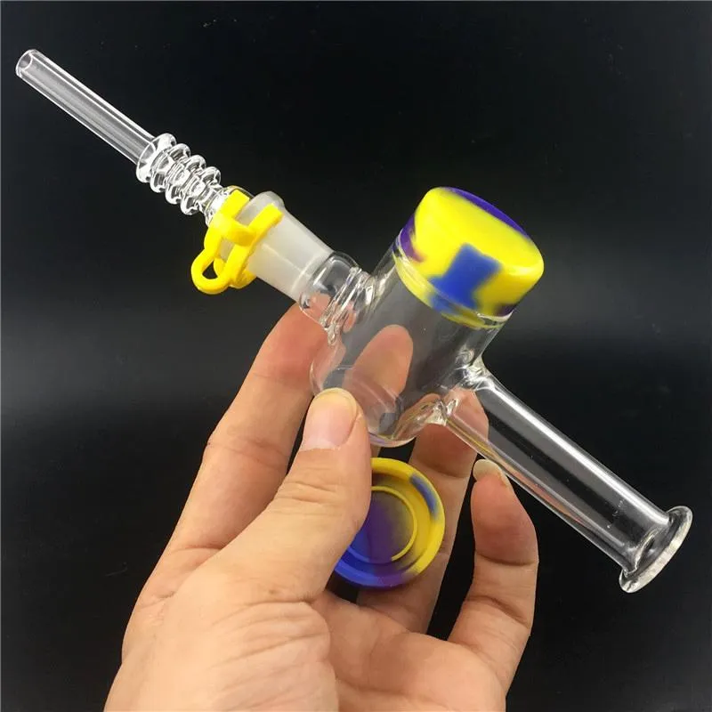 Tubo De Aceite De Cera De Vidrio Con 14 Mm 18 Mm Puntas De Cuarzo Keck ...
