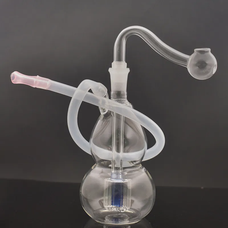 Glass Oil Burner Bong Kit: Mini Recycler Dab Rig Hookahs With 10mm ...