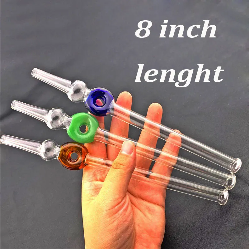 Big Size Great Pyrex Glass Oil Burner Pipe 20cm Lenght Glass Tube Oil ...