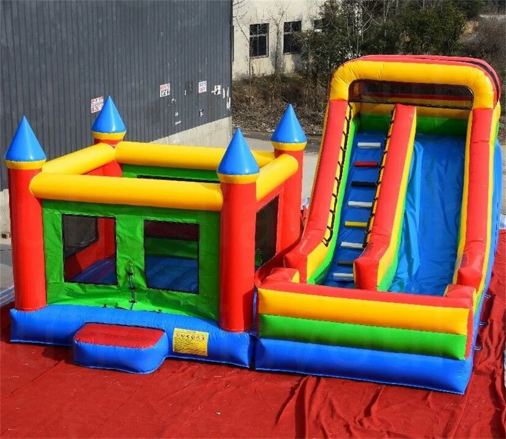 Commercial Inflatable Bouncer with Slide - Heavy-Duty Bounce House ...