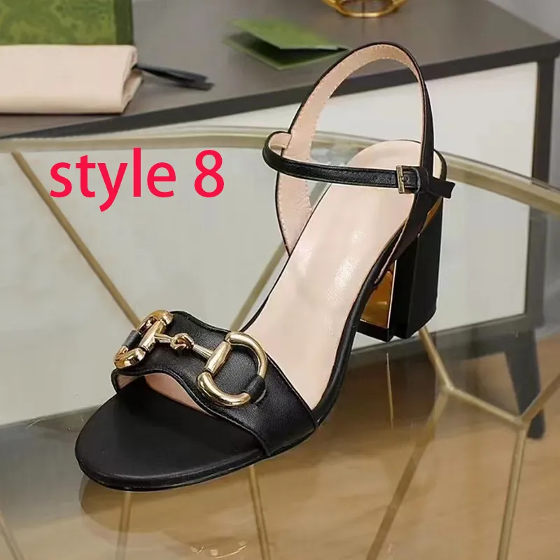 Designer Leather High Heeled Gold Sandals Mid Heel With Metal Belt ...