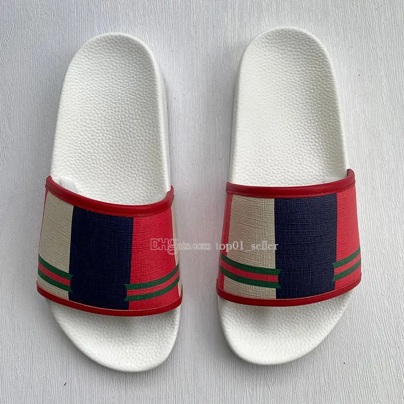 Summer Fashion Designer Slides: Rubber Slide Sandals With Flat Blooms ...