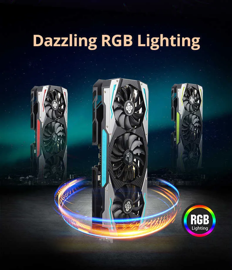 High Performance 8GB GDDR6 Gaming Graphics Card Ideal For Desktop PCs ...