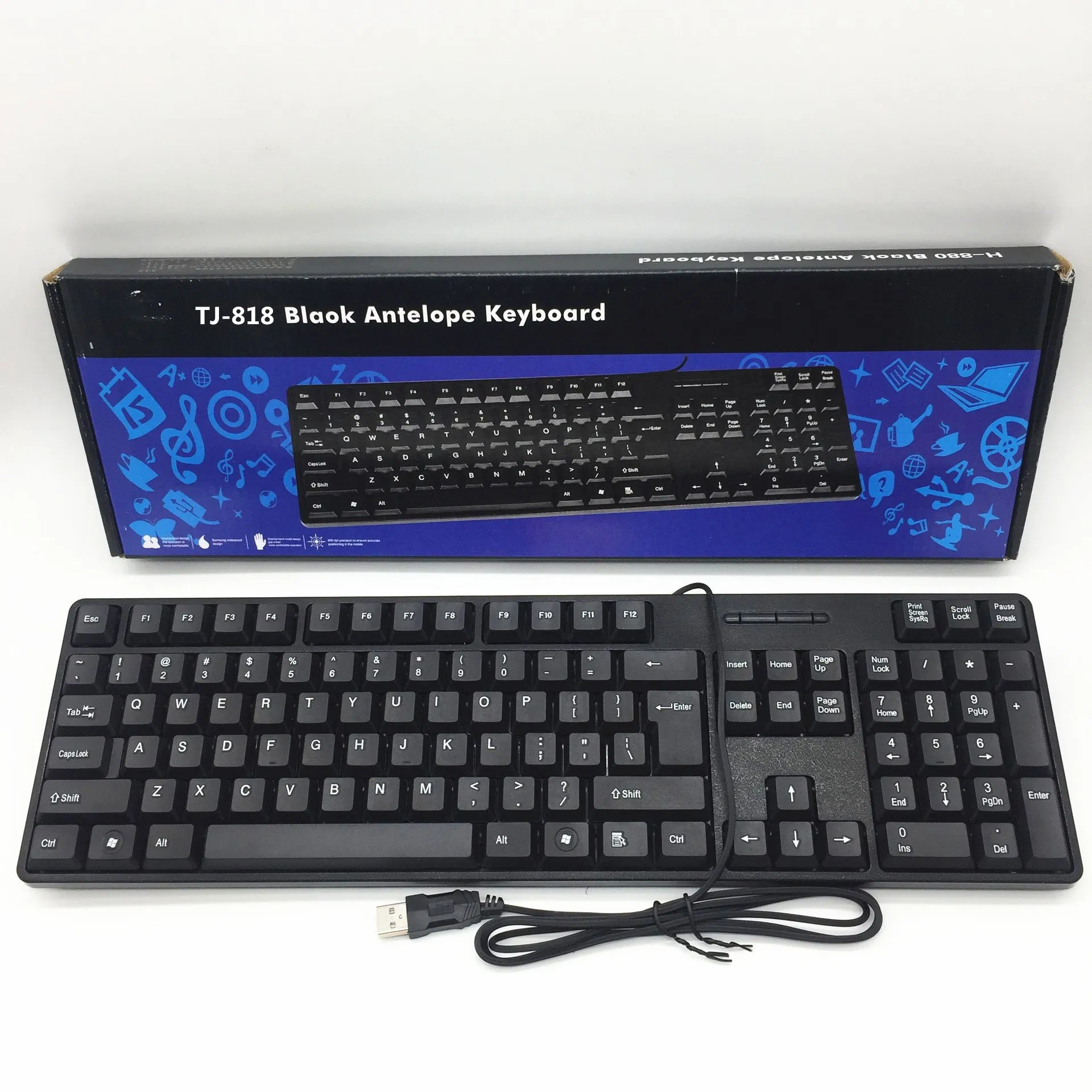 Quiet Keyboards: Slim USB Wired Keyboard Waterproof Laptop Computer ...