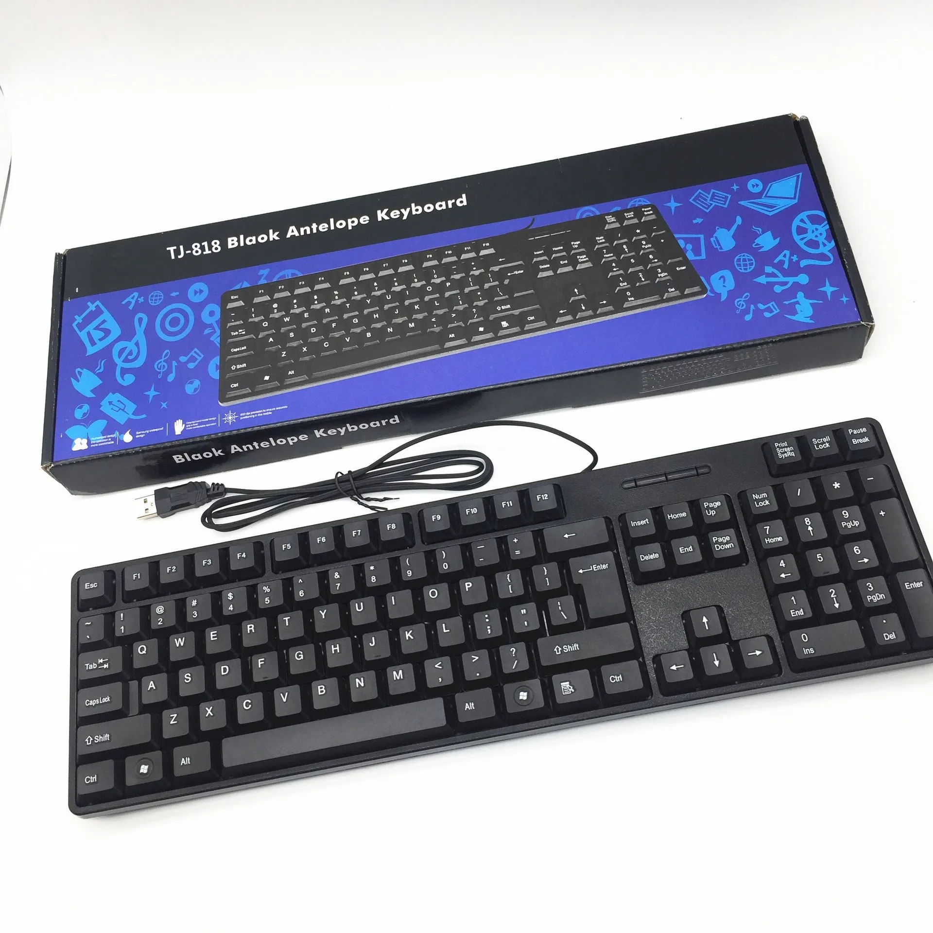 Quiet Keyboards: Slim USB Wired Keyboard Waterproof Laptop Computer ...