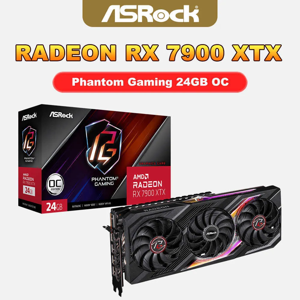 ASROCK New AMD Radeon RX 7900 XT RX7900XT 20GB 24GB Graphic Card Gaming ...