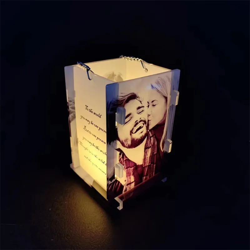Sublimation Blank Acrylic Lantern - White Garden Decor, Heat Transfer ...