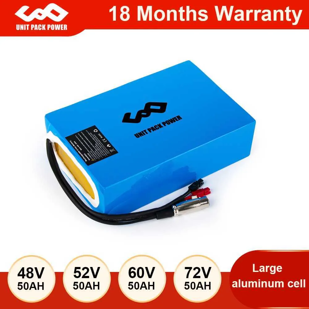 UPP 52V 60V 72V 40AH 50AH EScooter Lithium Battery Pack, 48V 50A BMS For 5000W 3000W 2000W 1000W ...