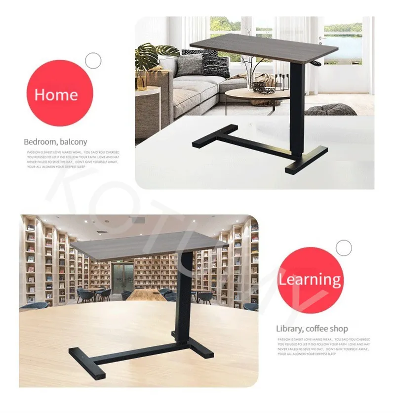 Simple And Efficient Lift And Lift Bedside Extendable Table For Bedroom ...