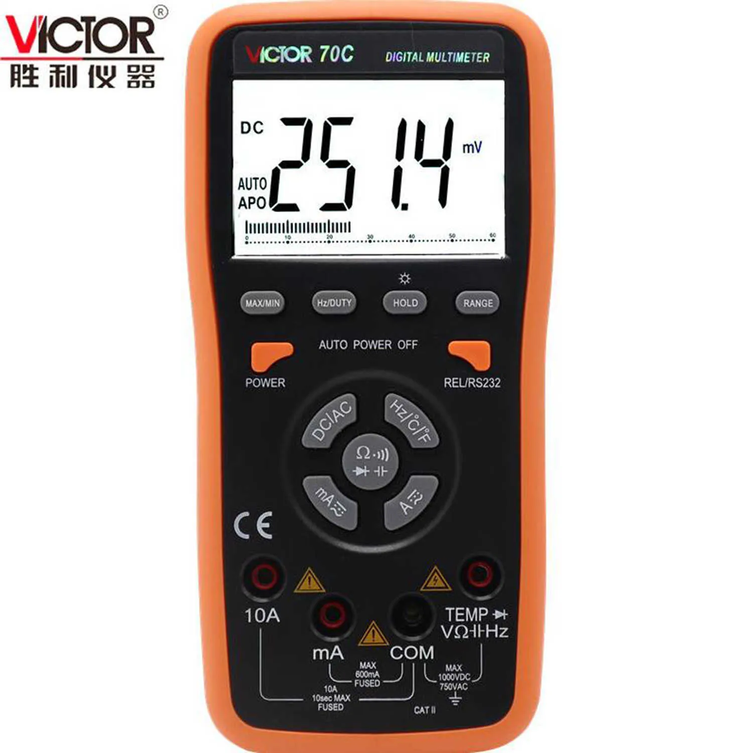 VICTOR VC70C VC70D Digital Multimeter: Auto-Range Smart Meter with ...