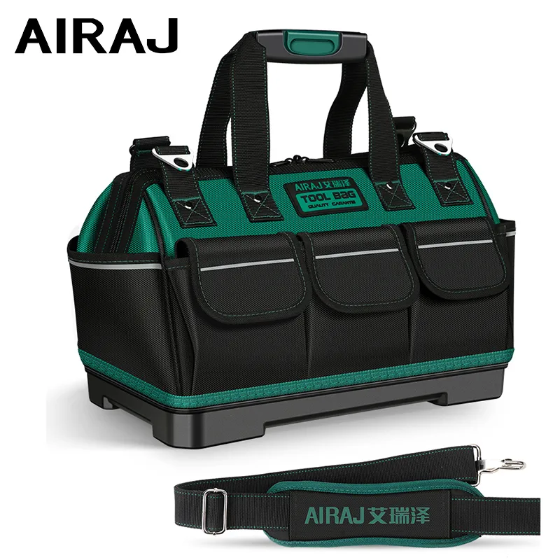 Tool Bag: AIRAJ Electrician Tool Bag with Reflective Strip, Oxford ...