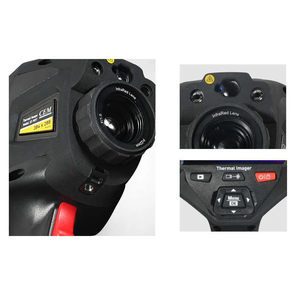 Clip-on Thermal Imaging Body Scan Fever Camera: CEM DT-9897Y 384x288 ...