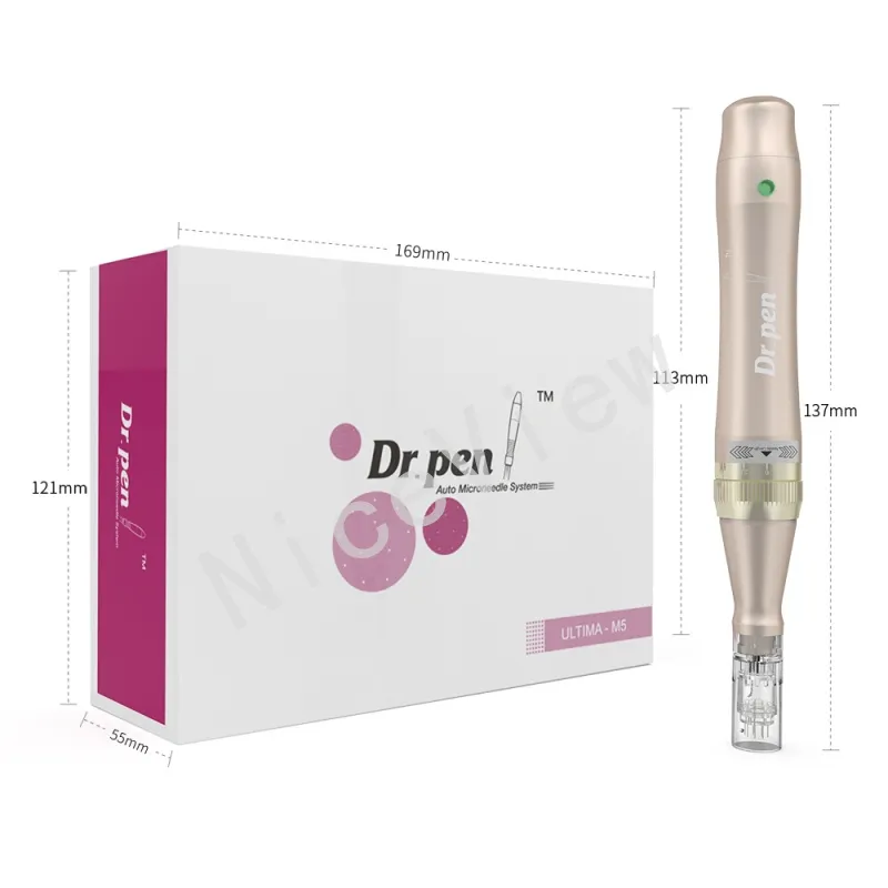 Adjustable length rechargeable Derma pen device for wrinkle removal and ...