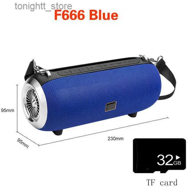 Portable Speakers Powerful Subwoofer Portable Radio FM Wireless High ...