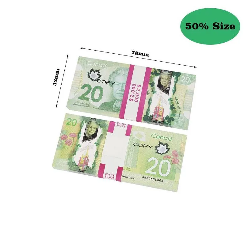Canadian Currency Training Prop Novelty Games, Movie Props, Fake Bills ...
