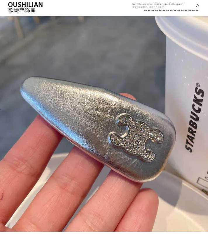 Designer Leather Headband - Silver Fashion Hair Band, Wide Edge High ...