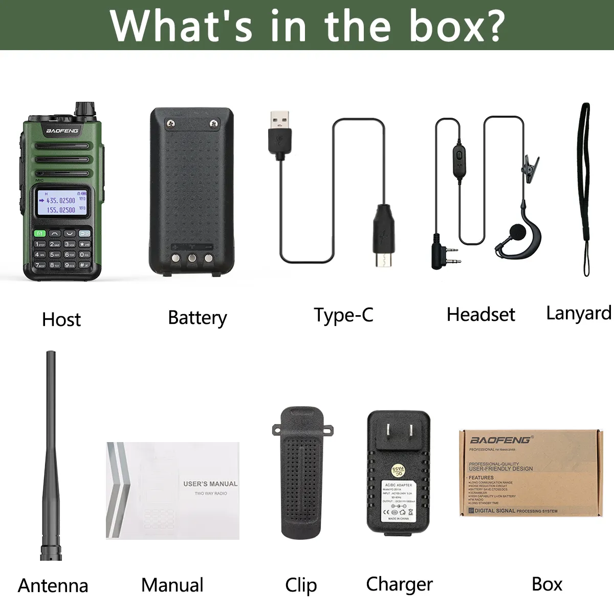 BAOFENG UV13 PRO V2 10W Banda Dual Walkie Talkie 16 Km De Largo Alcance ...