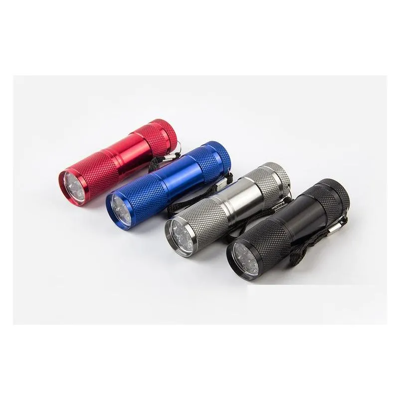 DHgate.com:Ultra Bright 9 LED Flashlight UV Tra Violet Mini Portable ...