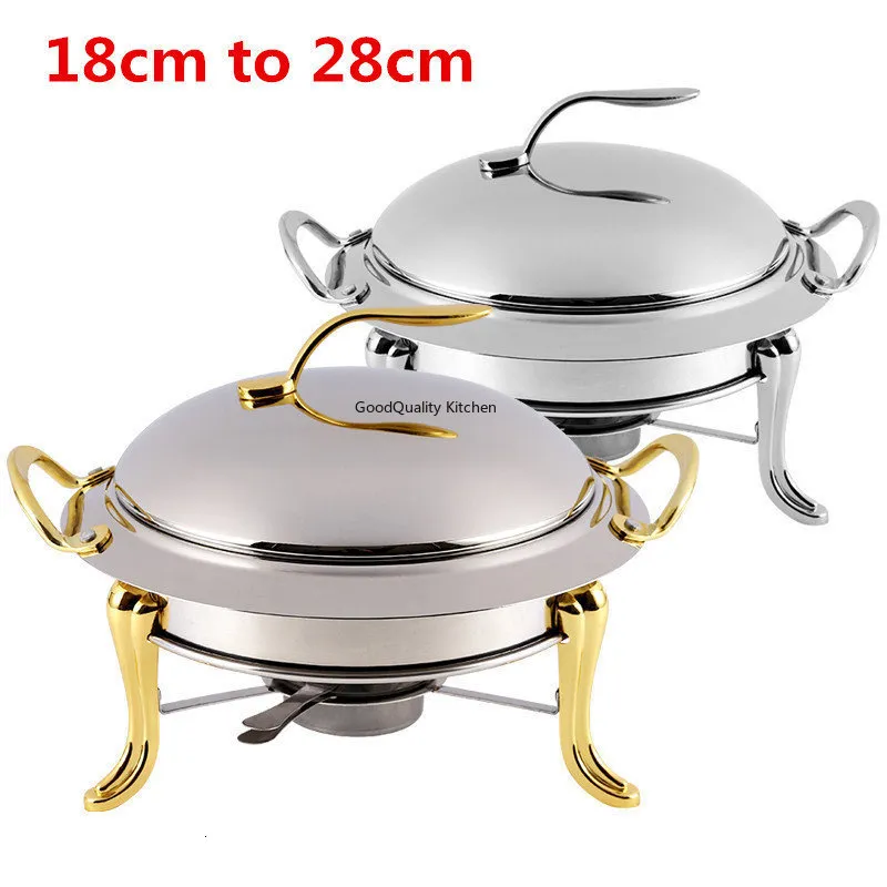 Thickened Stainless Steel Alcohol Pot For Soup Stock, Dry Gold Finish ...